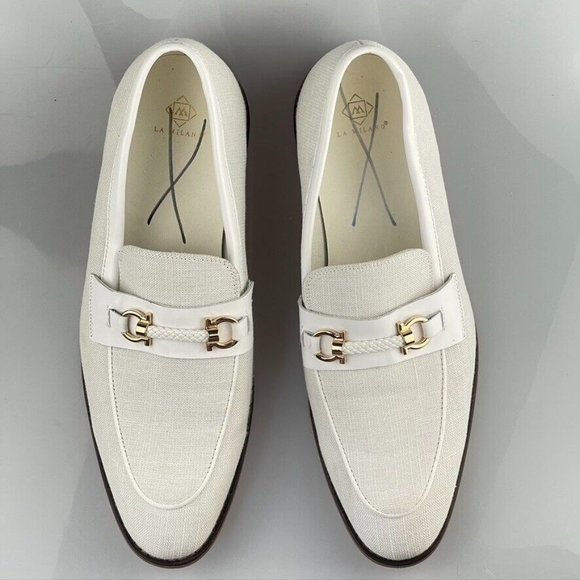 La Milano | Shoes | La Milano Shoes Lauren White Linen And Leather ...